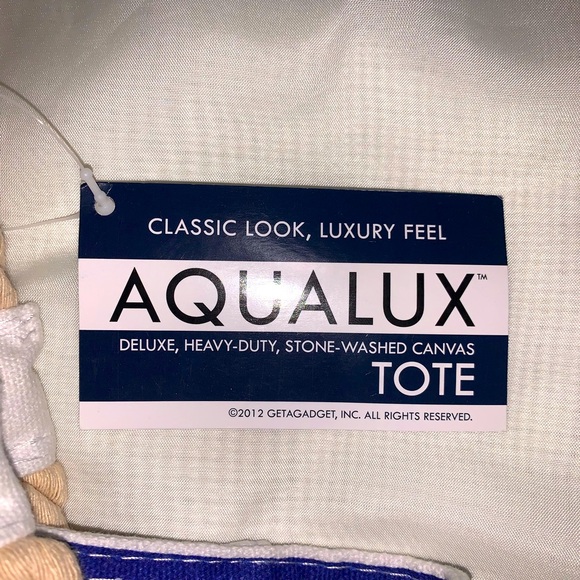 Aqualux | Bags | Aqualux Canvas Tote Bag | Poshmark